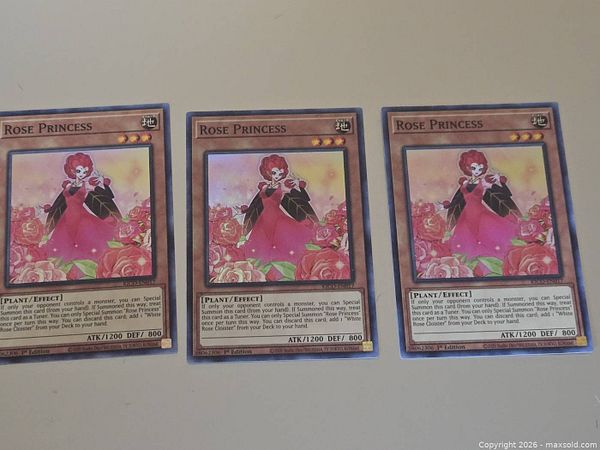 Yu-Gi-Oh! Rose Princess holo cards NM | Maxsold