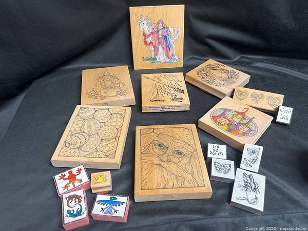 Vintage medieval & fantasy rubber stamps | Maxsold