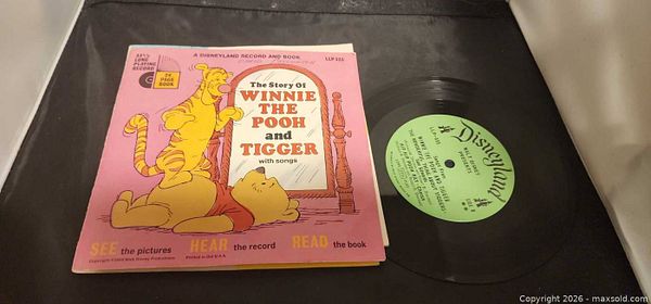 Disneyland Winnie the Pooh and Tigger book with 7" record | Maxsold