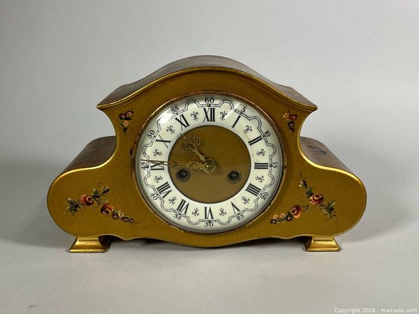 Vintage German Rensie pendulum mantel clock | Maxsold