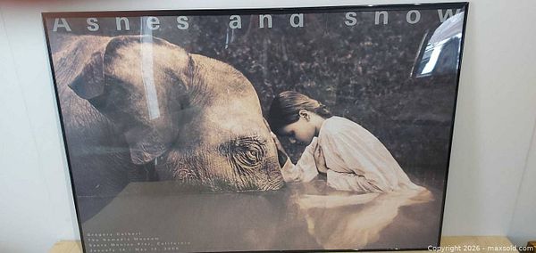 Gregory Colbert Ashes and Snow framed exhibition poster | Maxsold