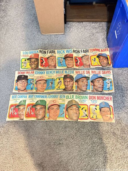 Vintage Topps Baseball Fold-Out Player Posters | Maxsold