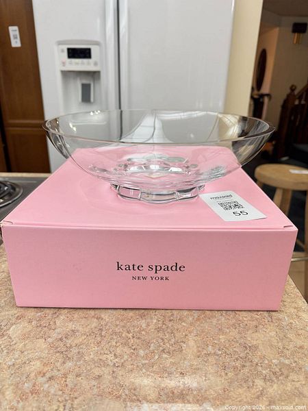 Kate Spade crystal bowl with box | Maxsold
