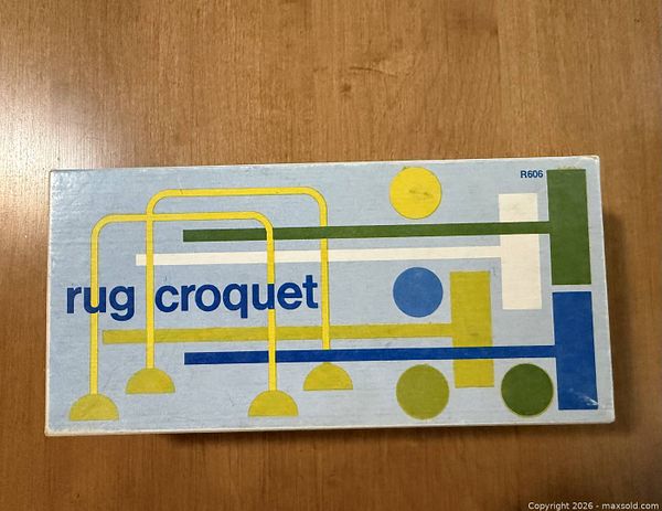 Vintage 1967 Creative Playthings Rug Croquet Set | Maxsold