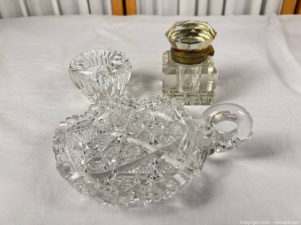 3 Cut Crystal Vanity Pieces | Maxsold