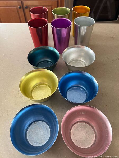 Vintage Aluminum Cups And Bowls, 12 Pc | Maxsold