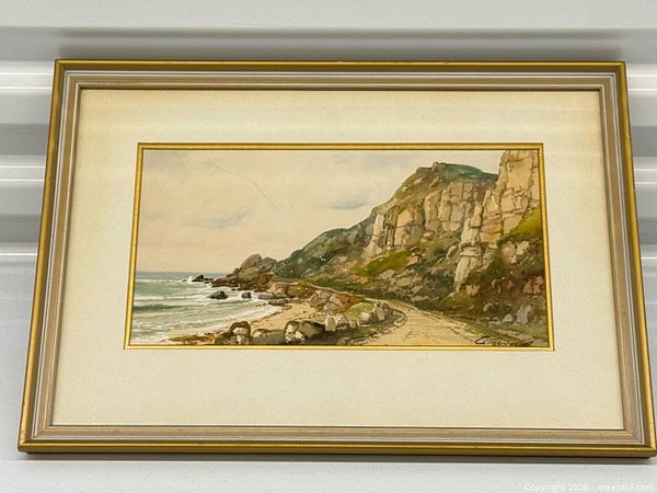 George Trevor Watercolour Antrim Bay | Maxsold