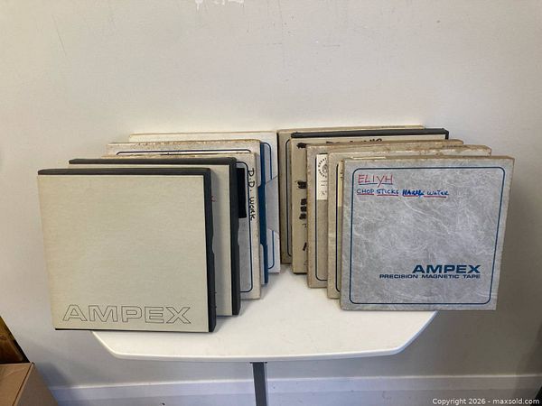 10 half-inch Ampex audio tapes | Maxsold