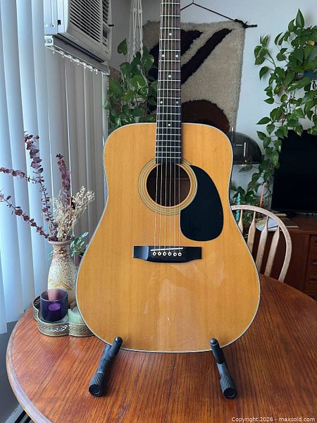 Sigma DM-3 acoustic guitar with hardshell case | Maxsold