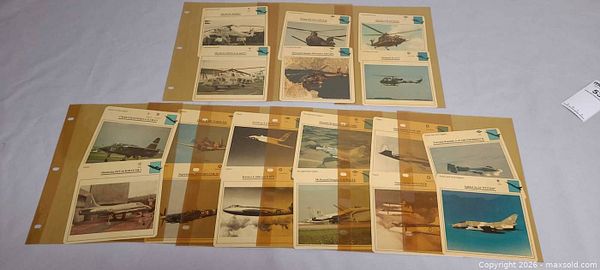 Approx. 20 loose aircraft fact cards | Maxsold