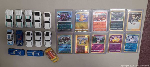 Die-cast Toy Cars (17) and Pokémon Cards (10) | Maxsold