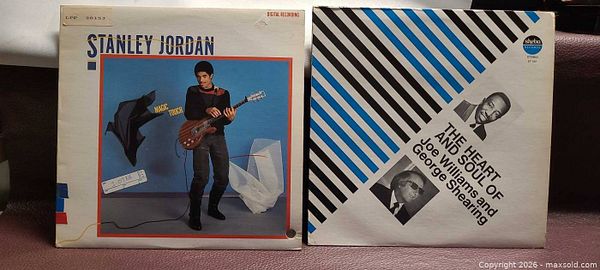 Stanley Jordan; Joe Williams & George Shearing jazz LPs | Maxsold
