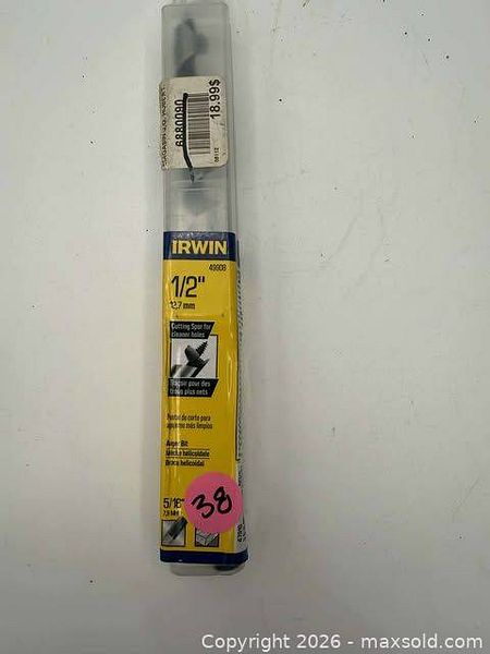 IRWIN 1/2" Spur Auger Bit 49908 | Maxsold