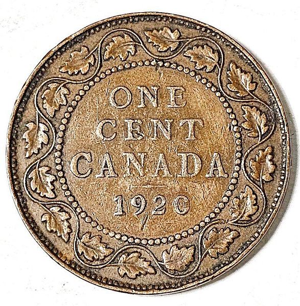 1920 Canadian one cent coin | Maxsold