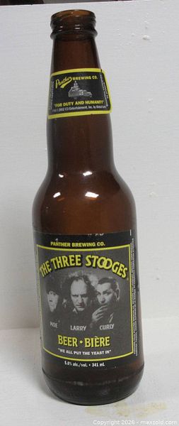Panther Brewing Co. The Three Stooges beer bottle | Maxsold