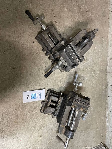 Two compound cross vises | Maxsold