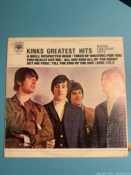 Kinks Greatest Hits 12" LP Marble Arch | Maxsold