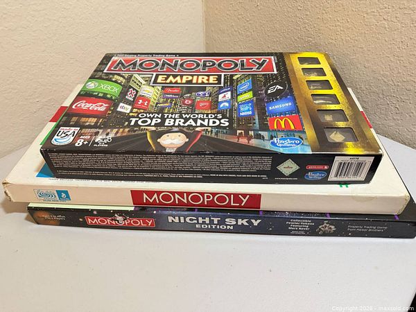 Monopoly Empire, Night Sky & Classic Set (3) | Maxsold