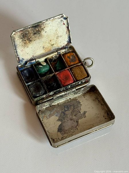 Antique C. Roberson miniature watercolour paint box | Maxsold