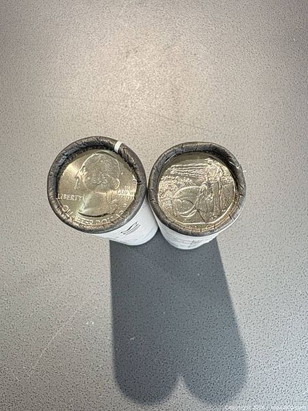 America the Beautiful Theodore Roosevelt quarter rolls | Maxsold