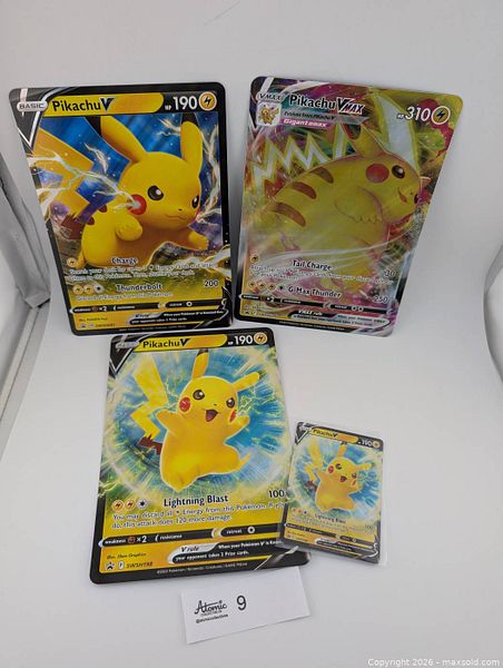Pikachu V & VMAX Jumbo Card Collection | Maxsold