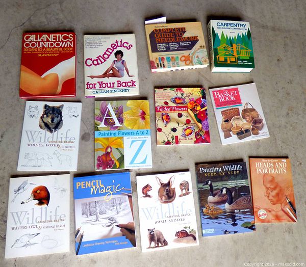How-to craft, art and wildlife drawing books | Maxsold