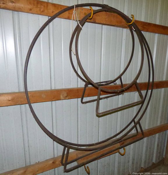 Large And Small Round Metal Firewood Holders | Maxsold