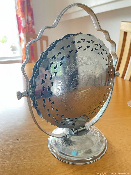 Vintage English folding 3-tier cake stand | Maxsold