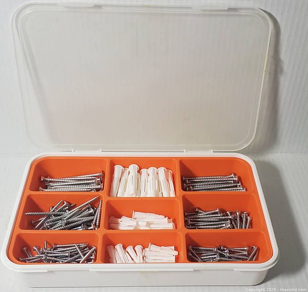 IKEA FIXA Galvanized Screw and Wall Plug Set 260 Pieces | Maxsold