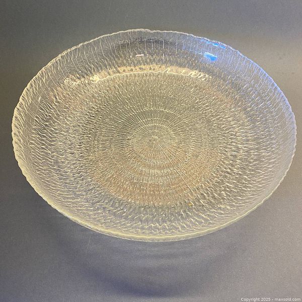 Iittala Solaris Textured Glass Serving Bowl | Maxsold