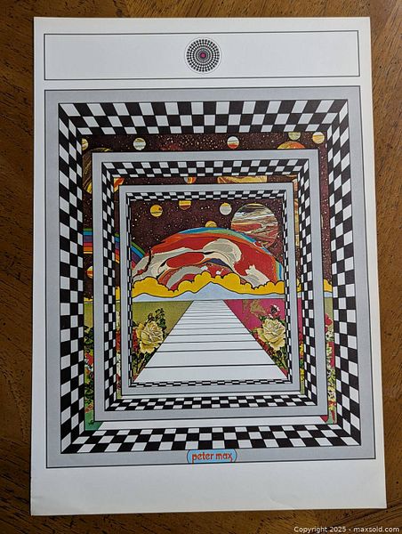 1970s Peter Max Vintage Psychedelic Pop Art Poster | Maxsold