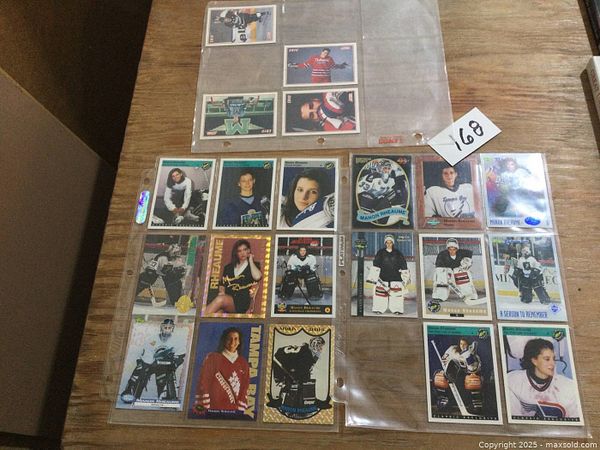 Manon Rheaume 17 cards & Eric Lindros 4 amateur cards, 21 total | Maxsold