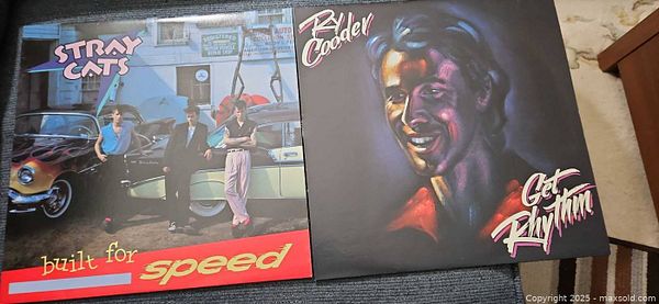 Ry Cooder "Get Rhythm" & Stray Cats "Built for Speed" 12-inch LPs | Maxsold