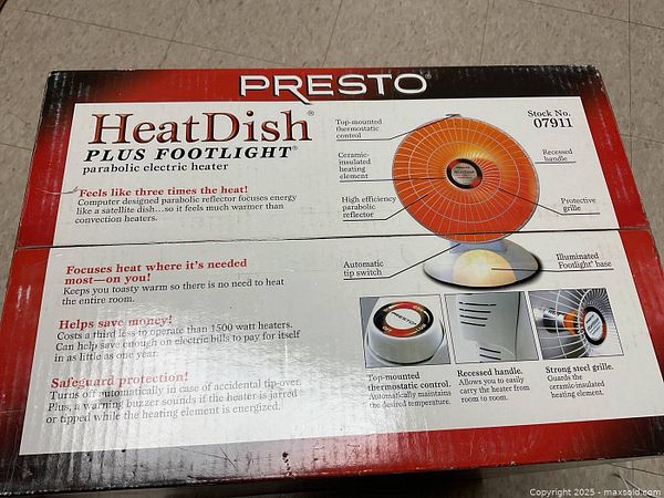 Presto Heatdish Plus Footlight